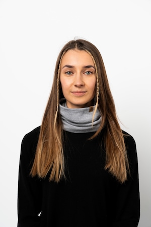 Fular circular, Guler, Gri, 100% Lana Merino Universal Ecologice - eMAG.ro