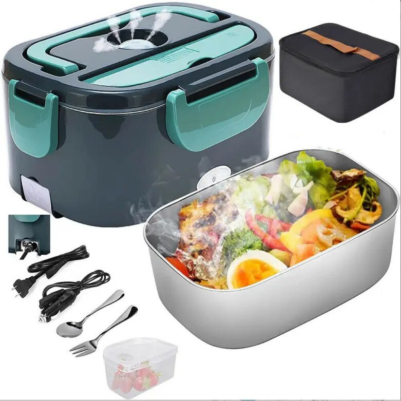 Caserola Termica pentru Mancare cu 2 Compartimente, Volum 1, 5L, Putere ...