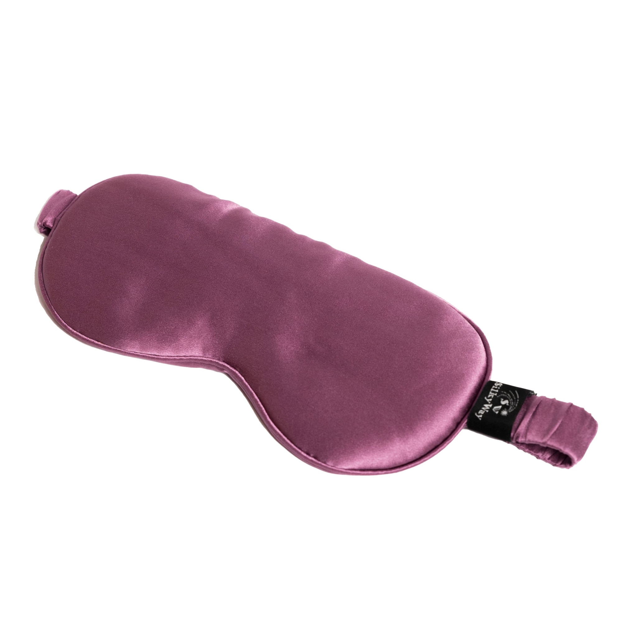 Masca de somn SilkyWay din matase naturala premium 22 momme, Plum - eMAG.ro