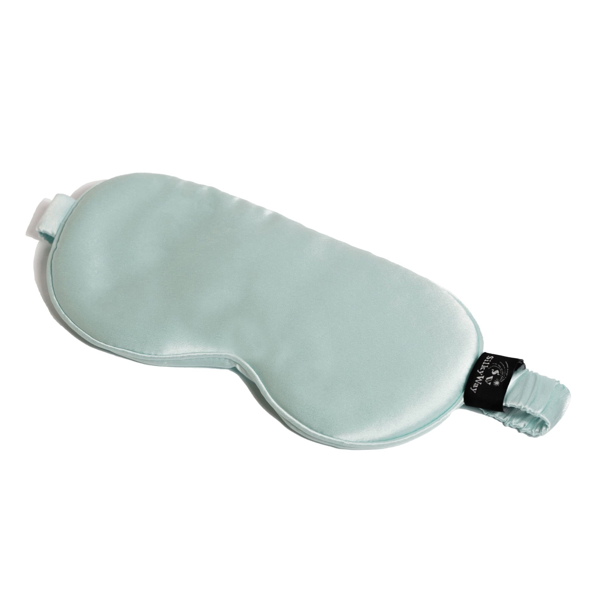 Masca de somn SilkyWay din matase naturala premium 22 momme, Baby blue ...