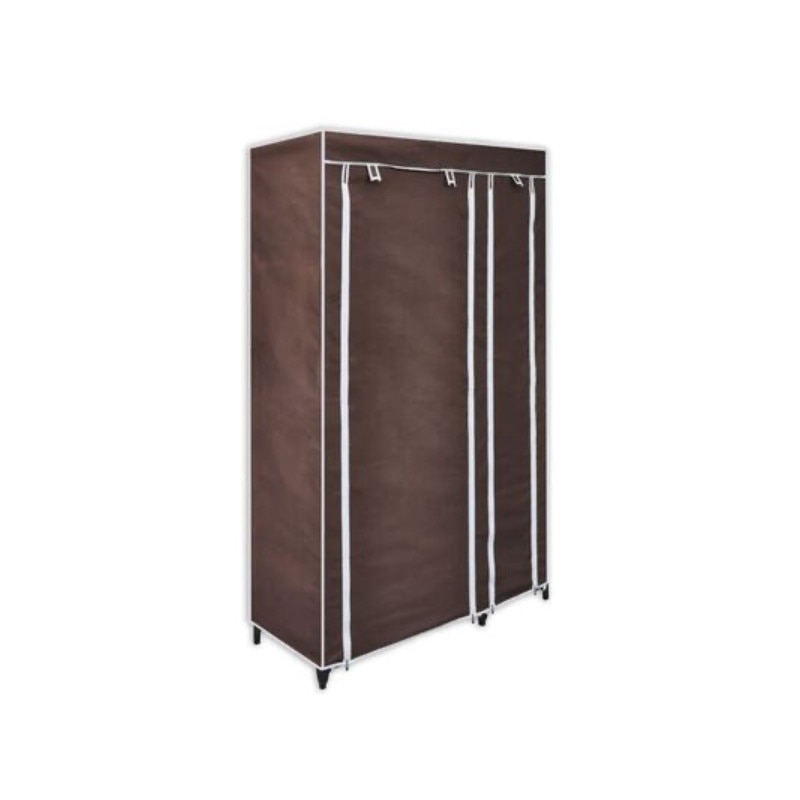 Dulap textil pliabil pentru imbracaminte cu suport metalic 105/45/175CM ...