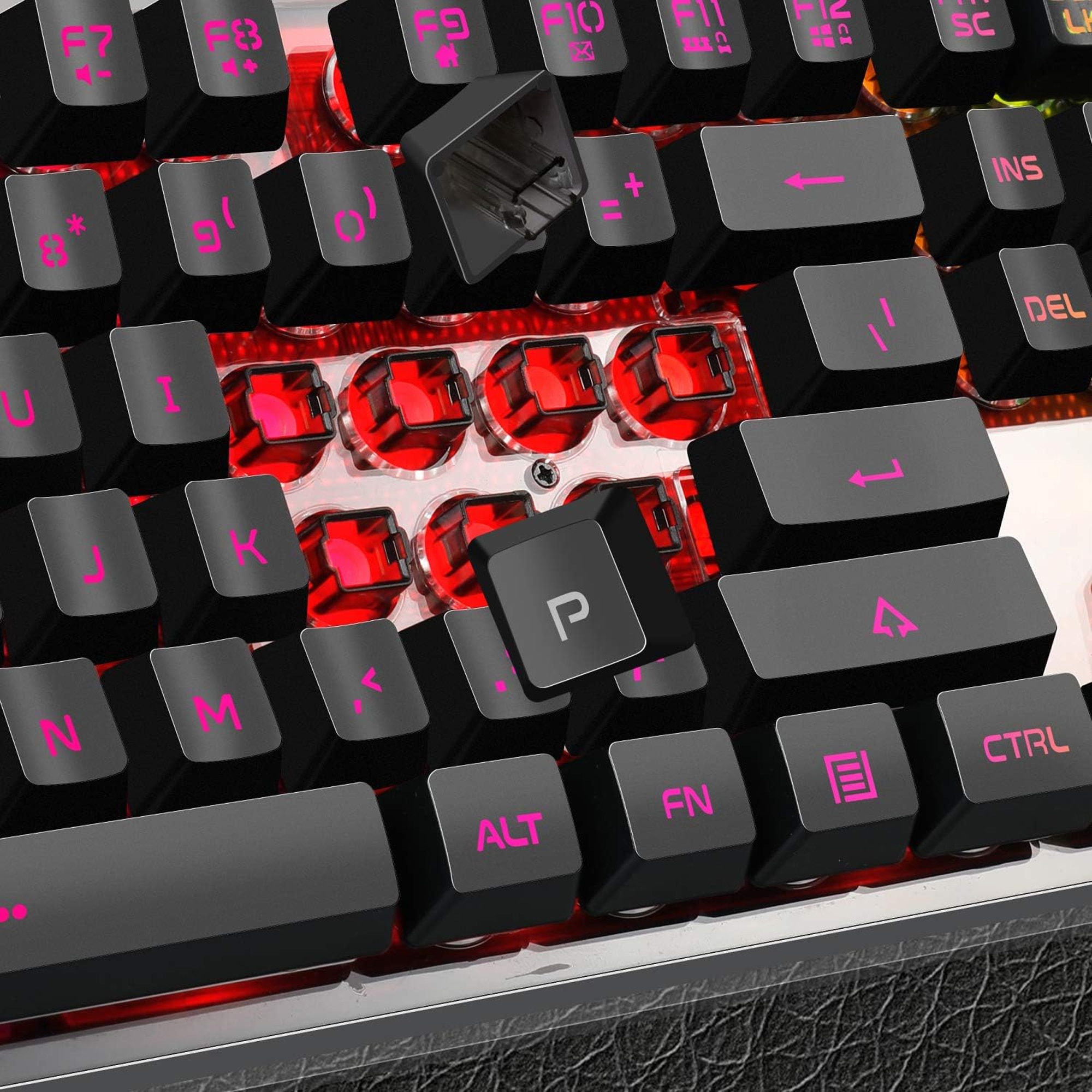Kit Tastatura, Mouse Gaming RGB, 104 taste, cu fir, 7 culori si moduri ...