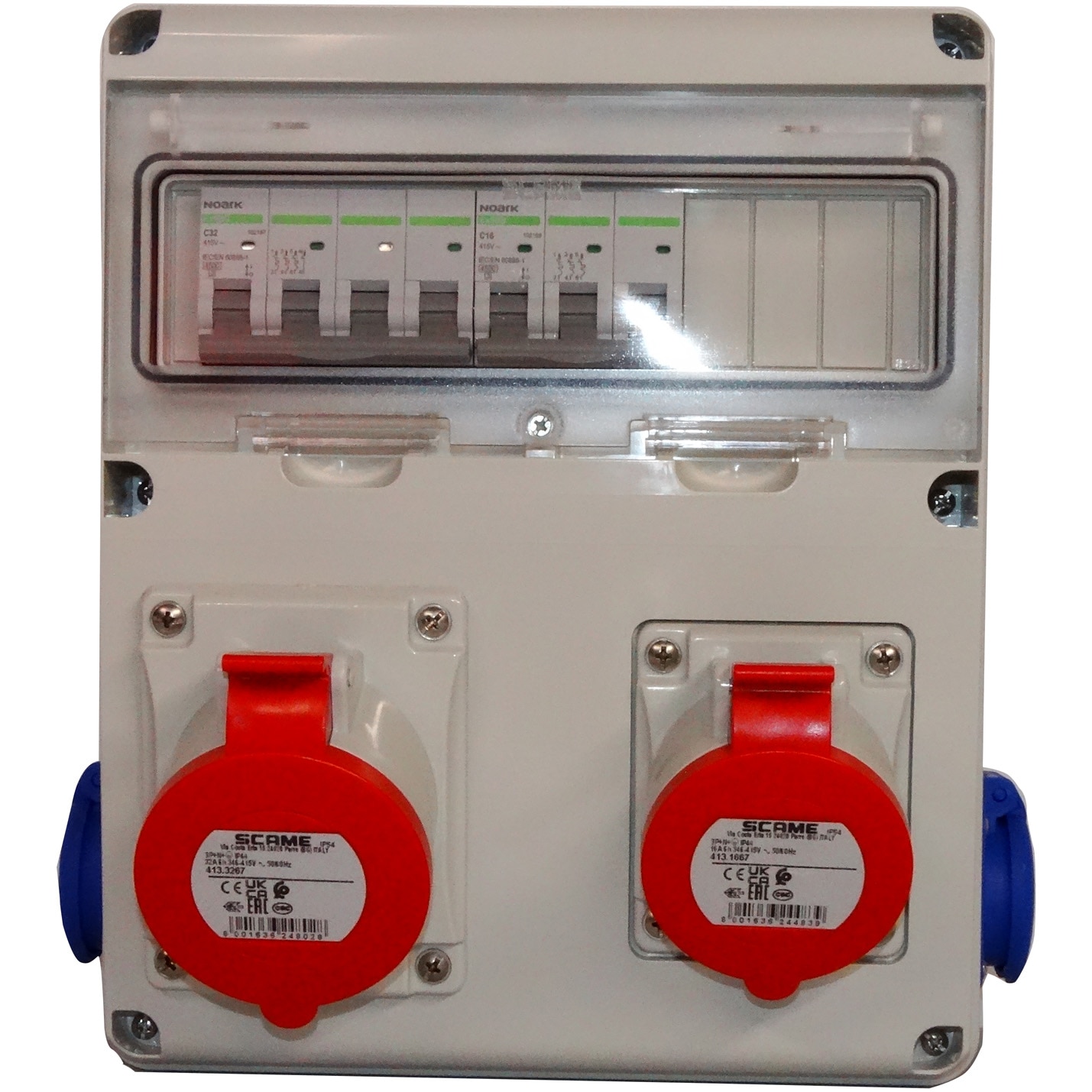 Tablou organizare electrica santier cablat Scame E2 633.RO0025, 5 ...