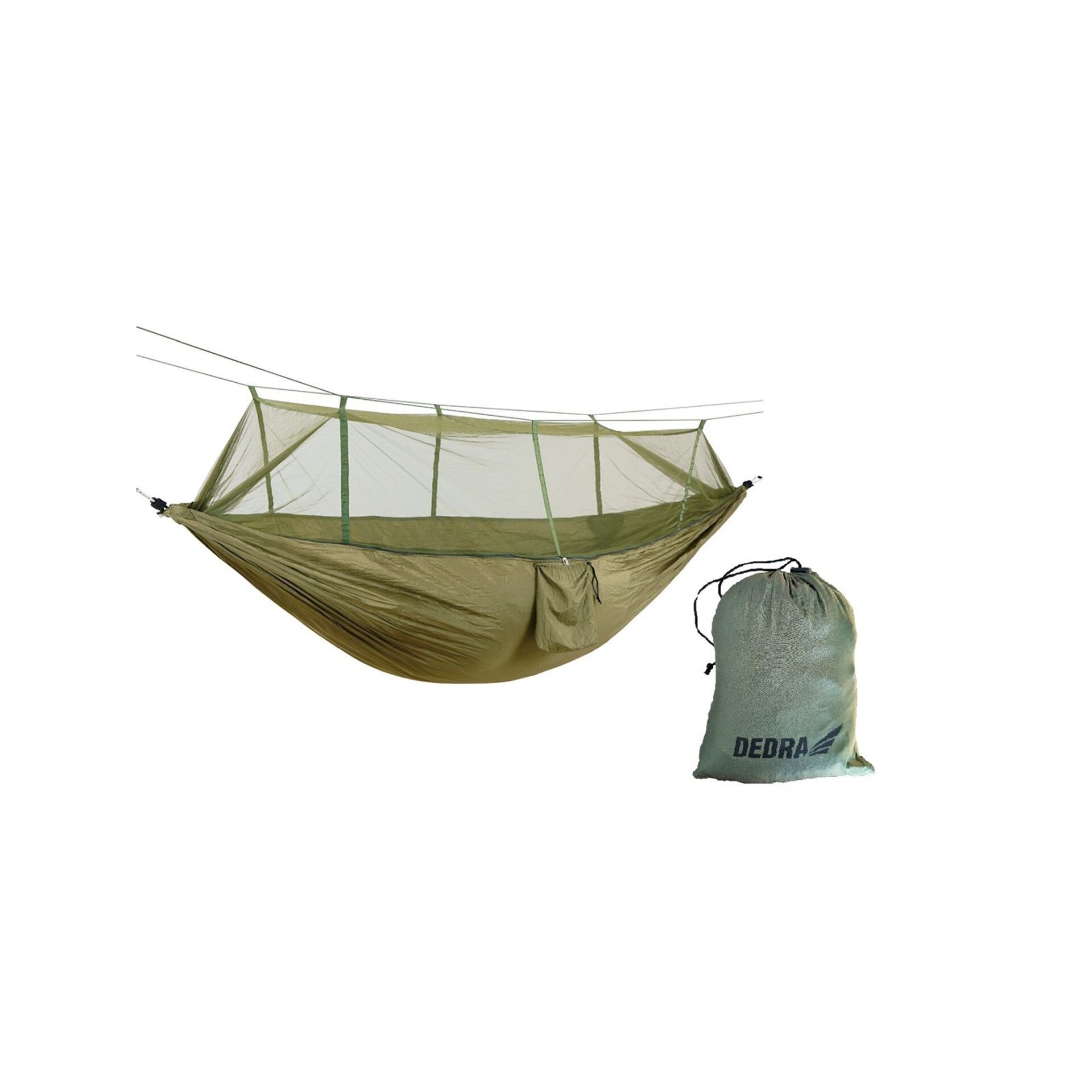 Hamac exterior cu plasa protectie tantari, material tip parasuta ...