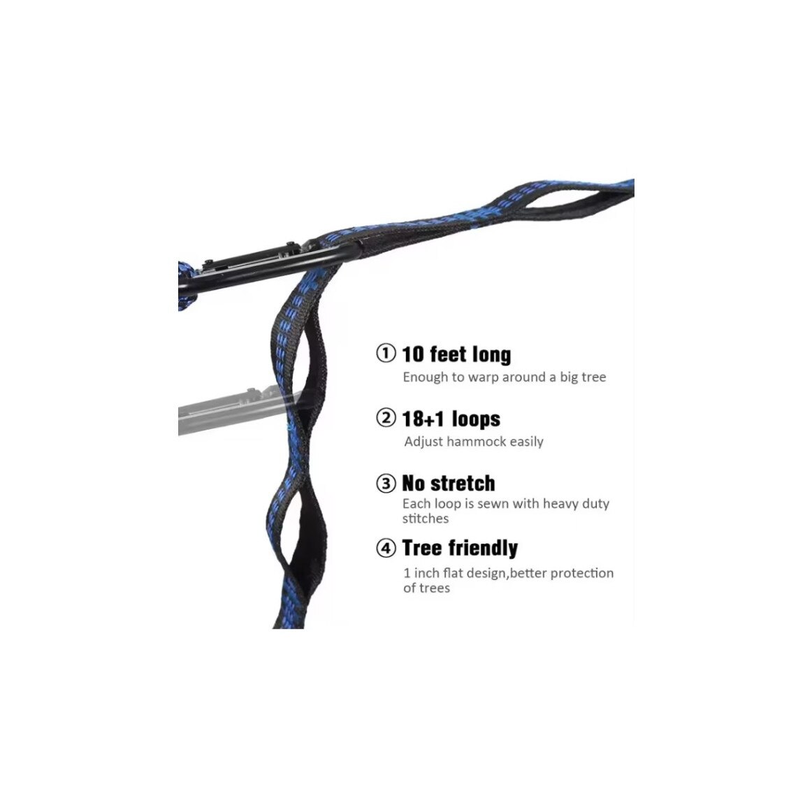 Hamac leagan Stuffix®, portabil, 270×140 cm - eMAG.ro