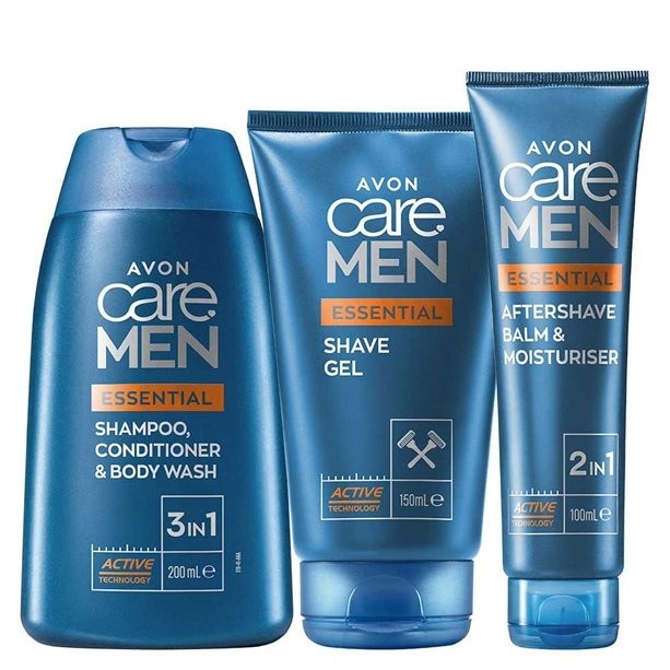 Комплект за подстригване за мъже Avon Care Men (шампоан 3 в 1 200 мл ...