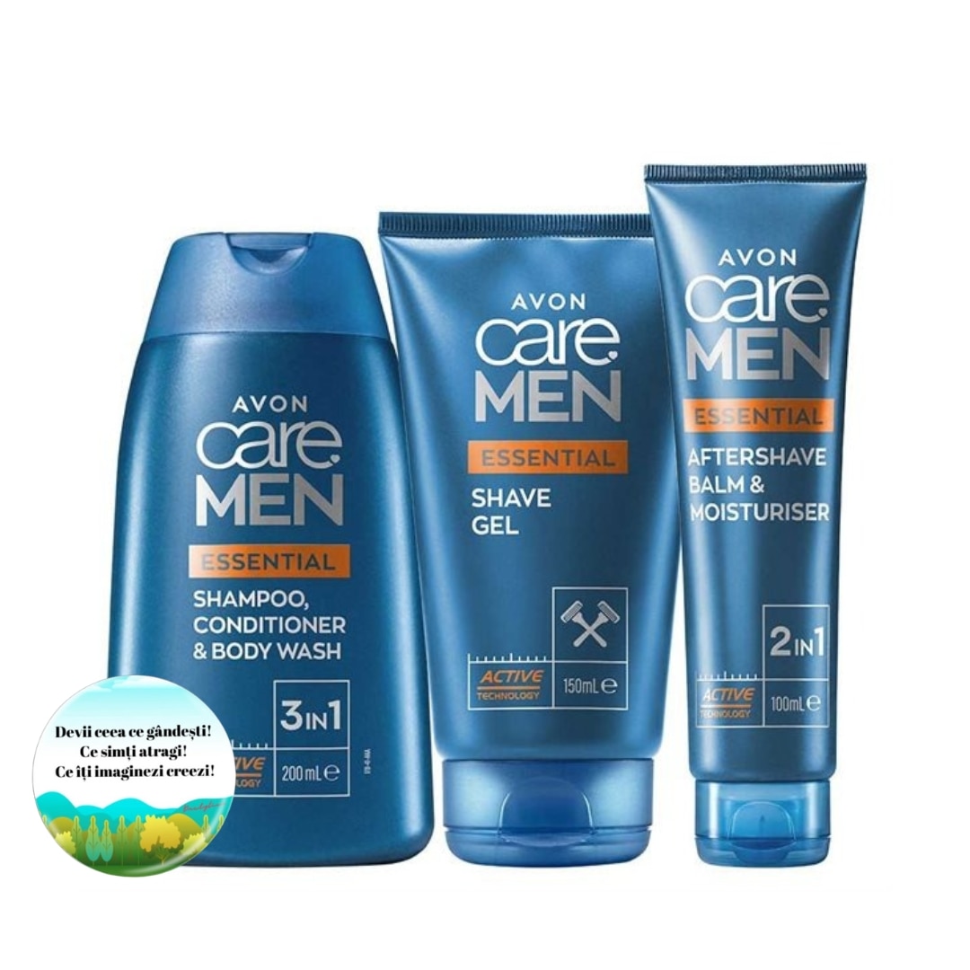 Комплект за подстригване за мъже Avon Care Men (шампоан 3 в 1 200 мл ...
