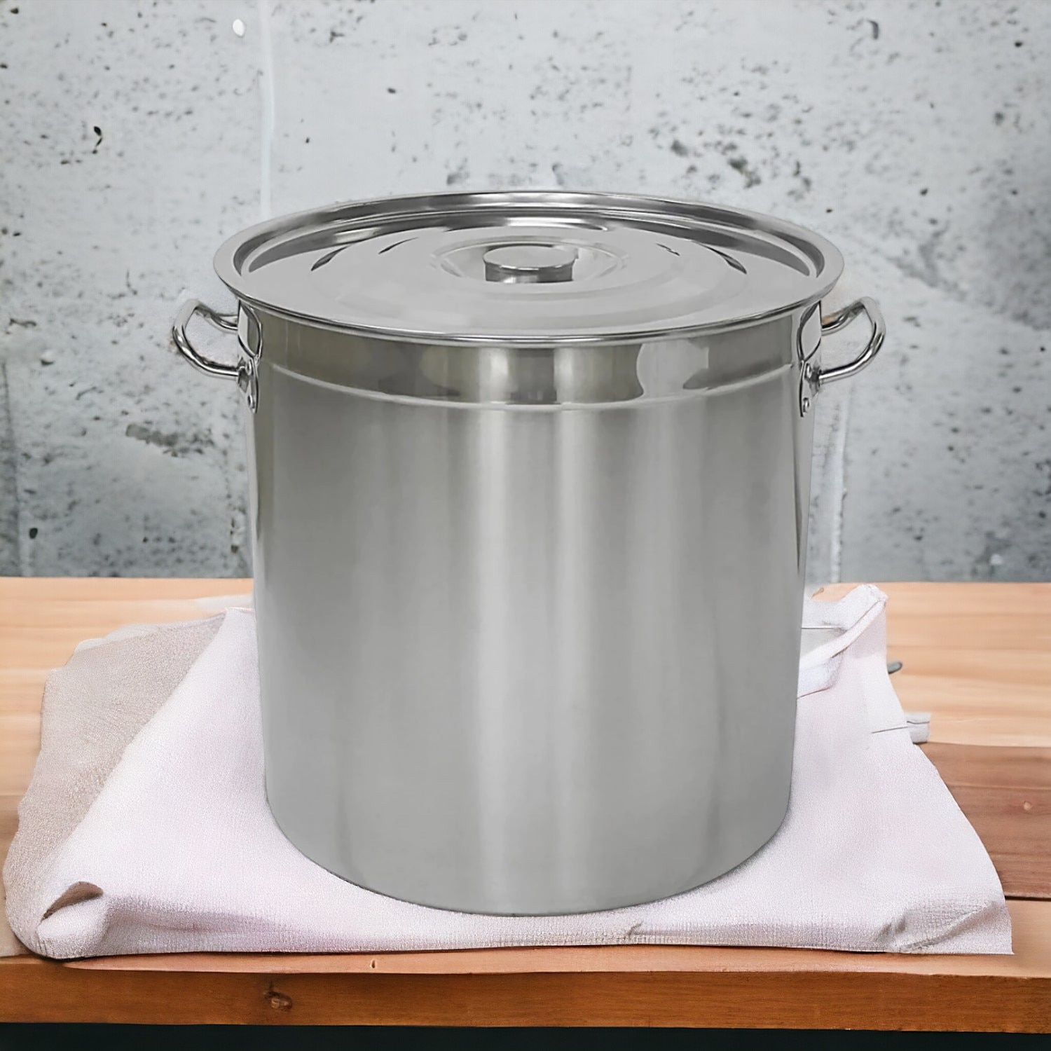 Oala Inox cu Capac 50l, 40 cm - eMAG.ro