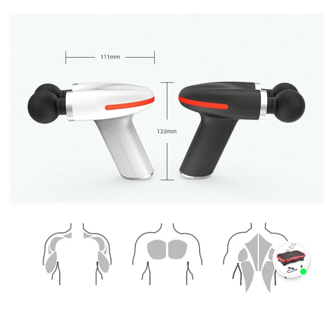 Aparat Profesional pentru Masaj Tip Pistol CRISTALIS SALE™, 4 Viteze ...