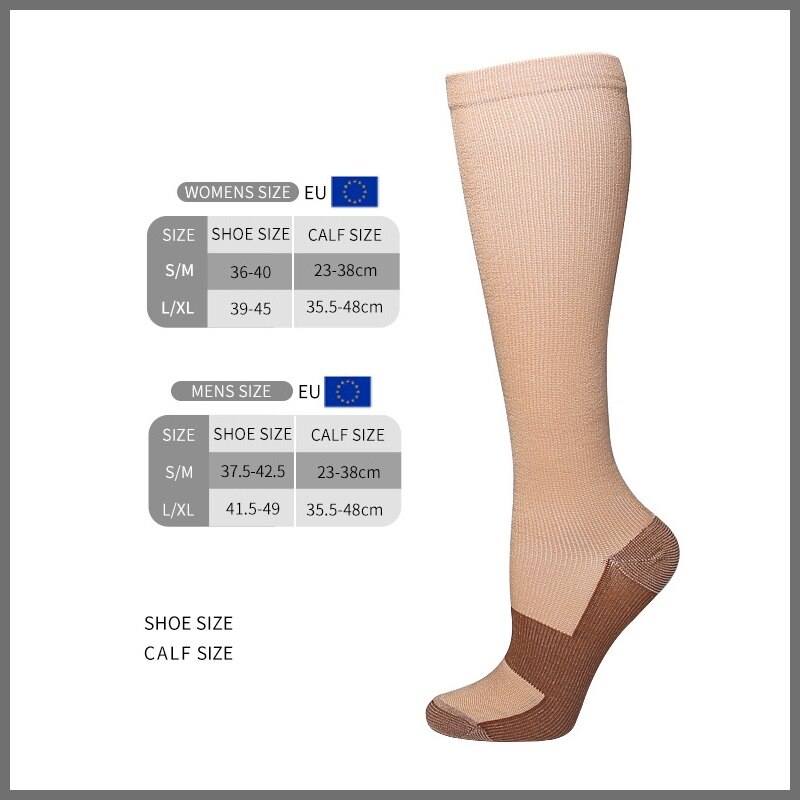 Ciorapi compresivi, JENUOS®, 3 perechi, Compresie graduala, Ergonomic ...