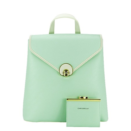 Chris Bella Premium Light Green раница CB2404-4 17 - eMAG.bg