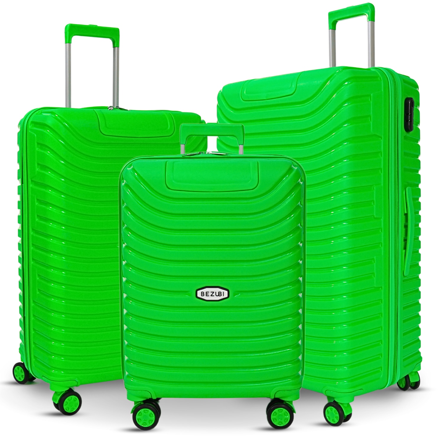 Set complet 3 trolere pentru vacanta Bezubi Easy Travel, bagaj cabina ...