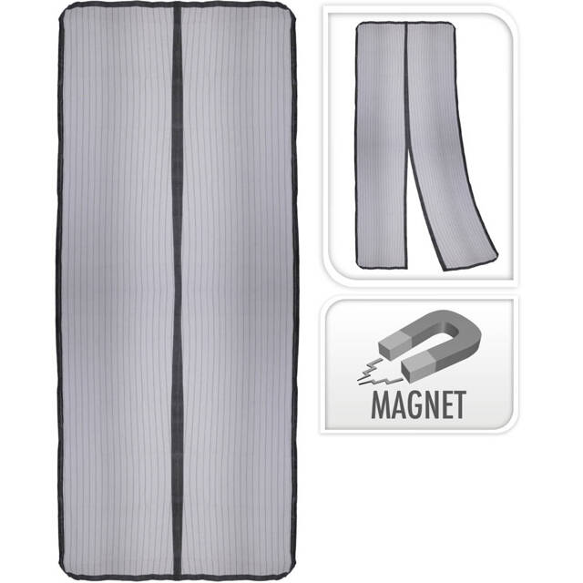 Plasa de tantari usa, neagra, 210 x 100 cm - eMAG.ro