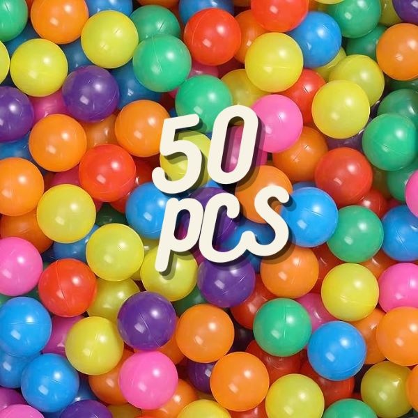 Set de 50 de bile de plastic - Divebbals - eMAG.ro
