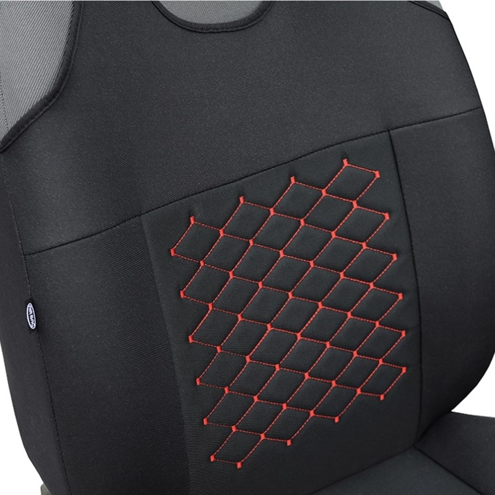 Huse auto tip maieu, din textil tapiterie, universale, Motiv romb ...