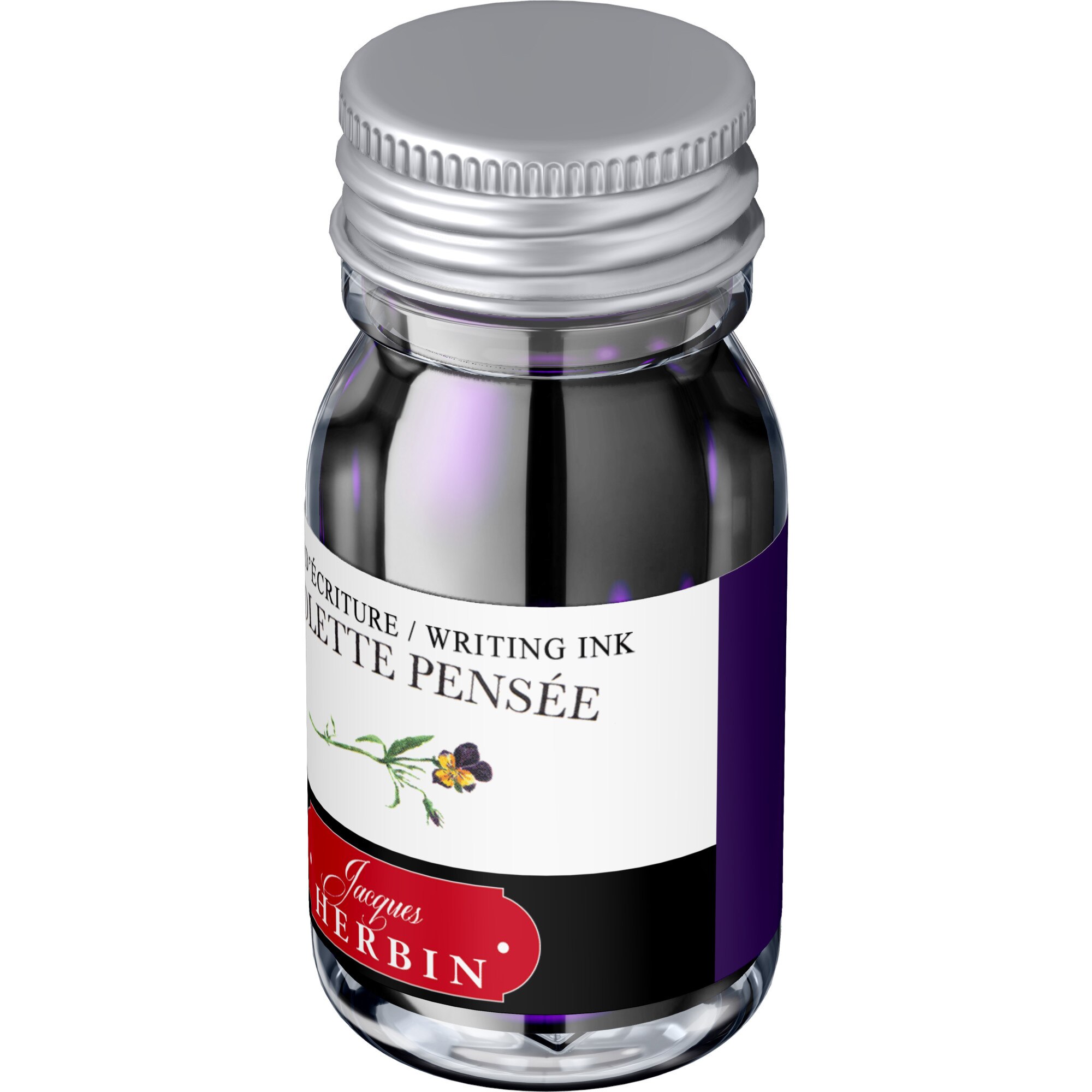 Calimara Jacques Herbin Writing The Pearl of Inks, Violette Pensee, 10 ...