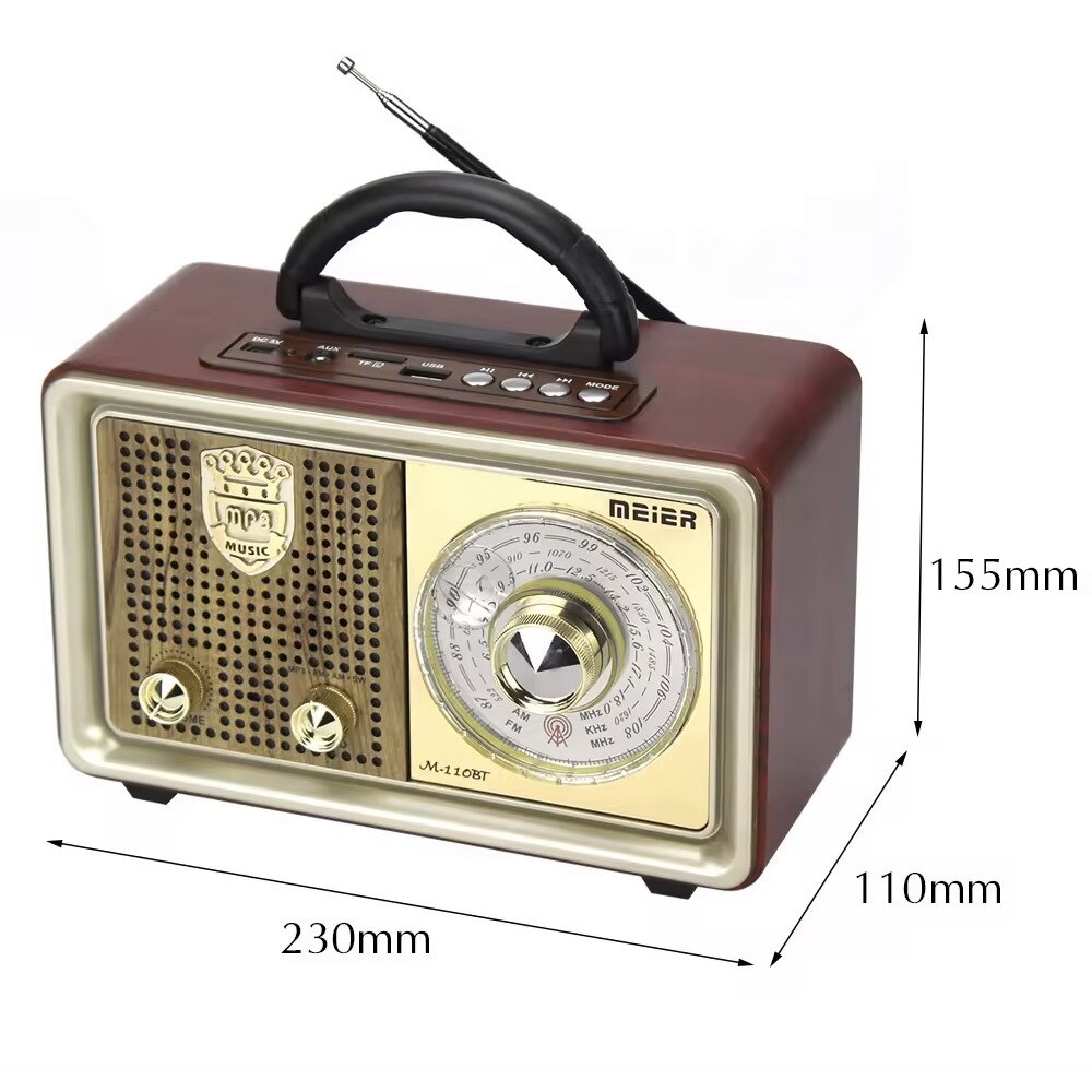 Radio portabil, MEIER, Reincarcabil, Telecomanda, Maro - eMAG.ro