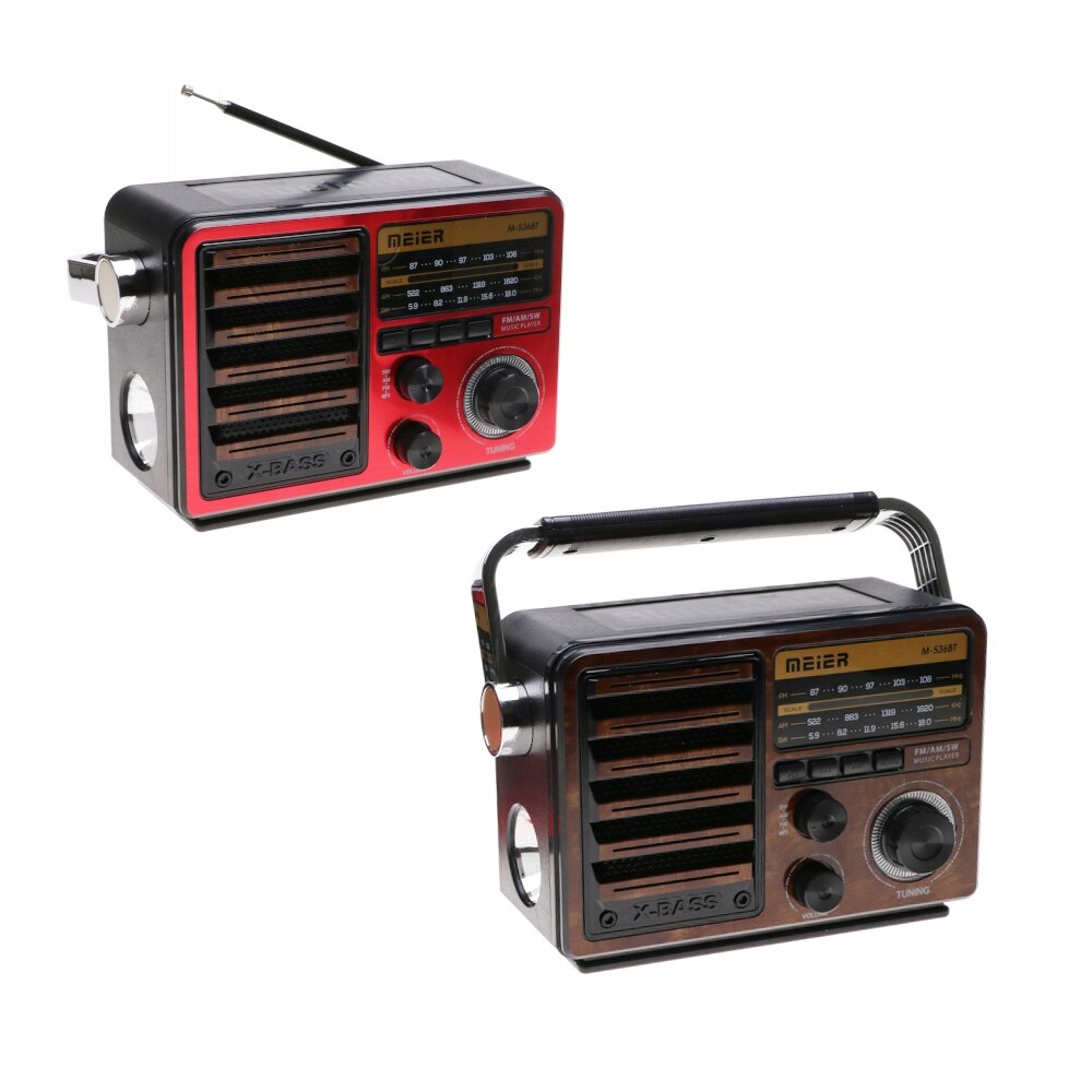 Radio portabil, Meier, Reincarcabil, Rosu - eMAG.ro
