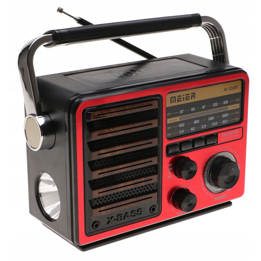 Radio portabil, Meier, Reincarcabil, Rosu - eMAG.ro