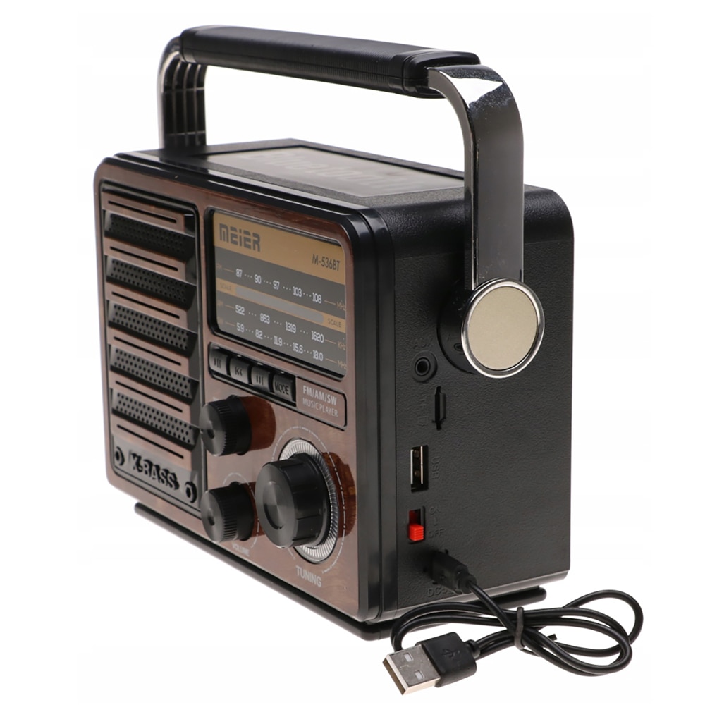 Radio portabil, Meier, Reincarcabil, Rosu - eMAG.ro