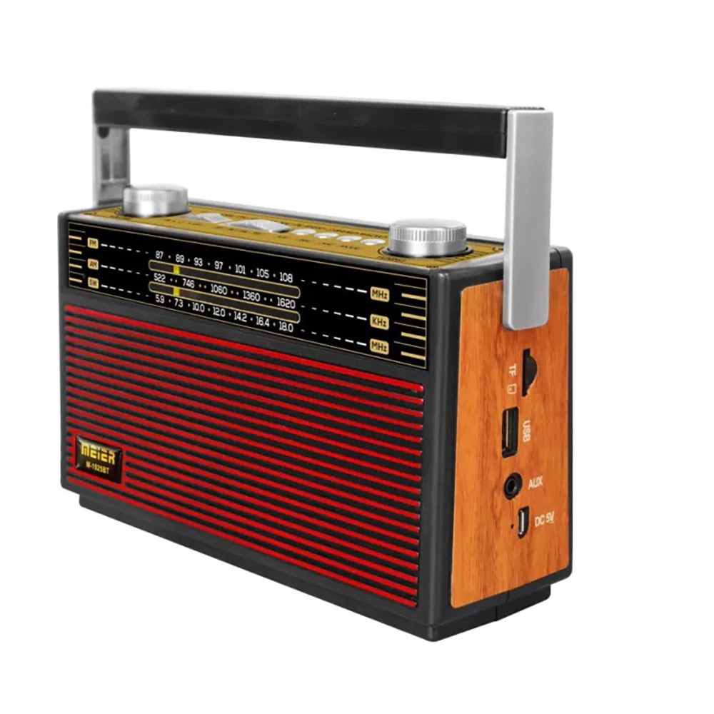 Radio portabil, Meier, Mp3, Bluetooth, Rosu - eMAG.ro