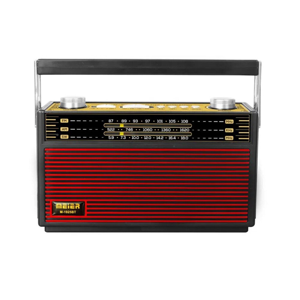 Radio portabil, Meier, Mp3, Bluetooth, Rosu - eMAG.ro