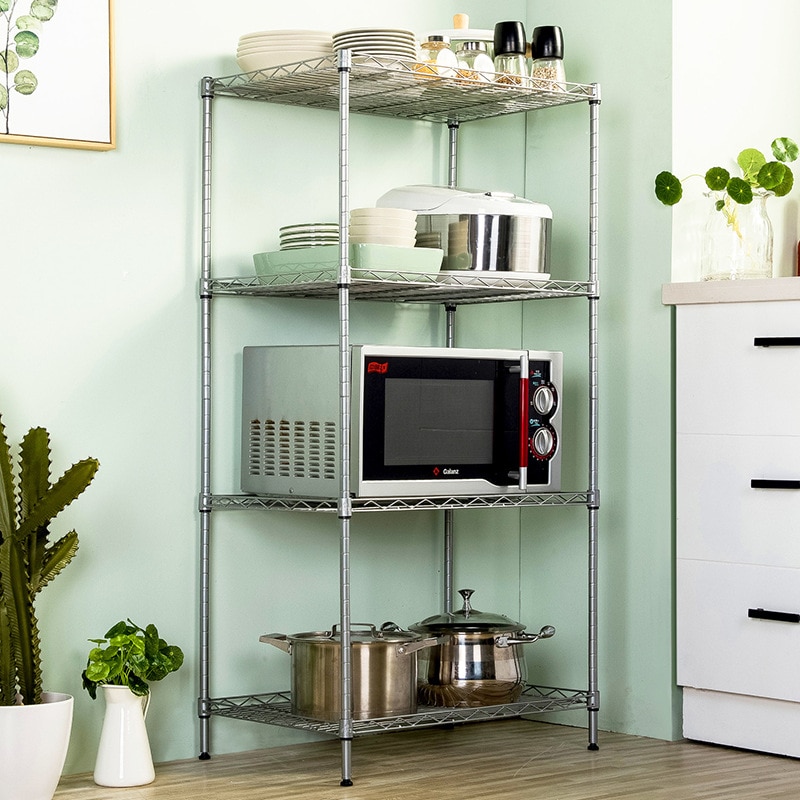 Raft Uptyia, 4 nivele, reglabil, capacitate 200kg, argintiu ...