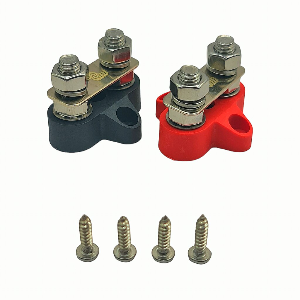 Set bara de conexiune Busbar, Bloc terminal 200A, 2P M8 + 4 papuci ...