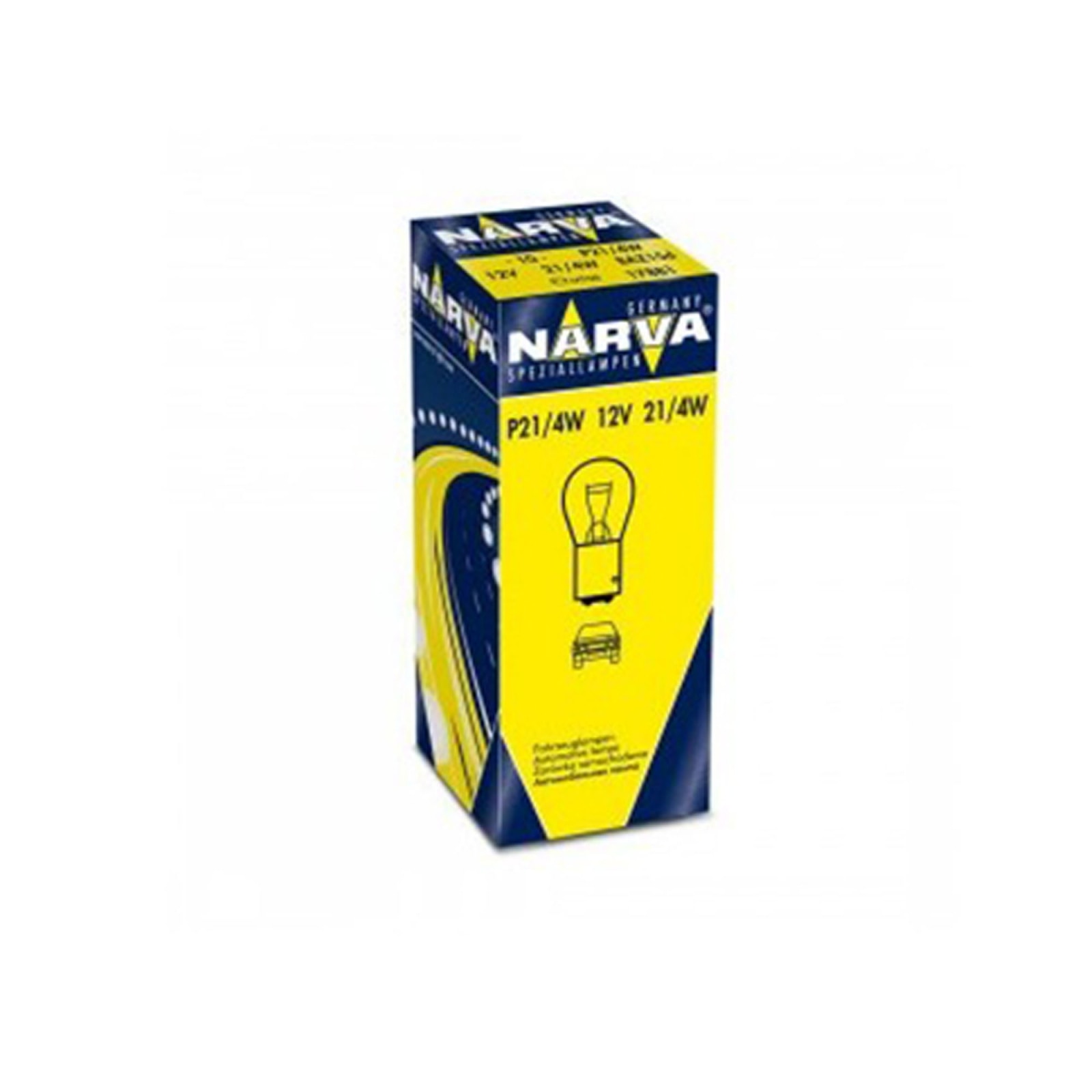 Set 10 Becuri Stop Frana 12V P21/4W Narva - eMAG.ro
