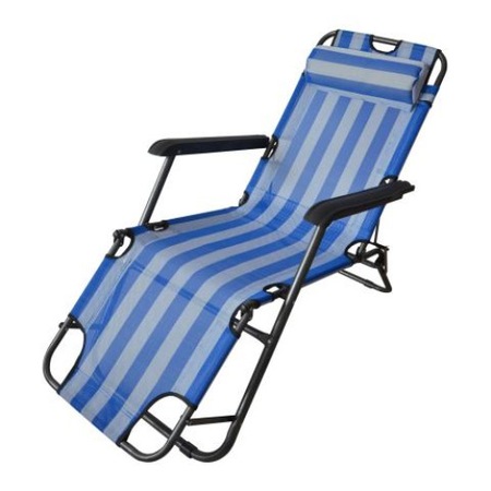 Sezlong plaibil Comfort albastru alb 153x60x78cm maxim 100 kg PVC ...