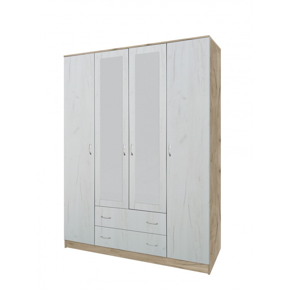 Dulap Garmonia 4U, 160x50x220 cm, stejar k001+k002 - eMAG.ro