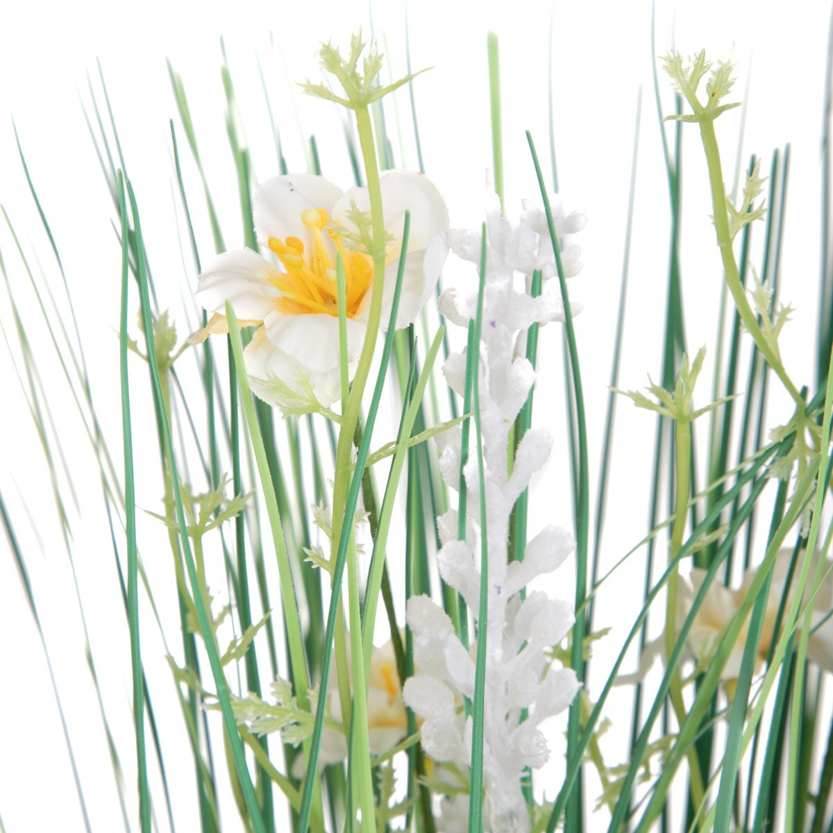 Planta artificiala Iarba POLLY cu flori crem 55 cm HOMLA - eMAG.ro