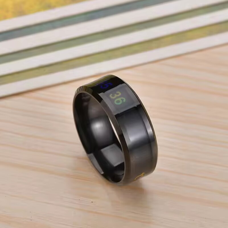 Inel inteligent HeatRing™ pentru Femei, marimea 6, culoare negru - eMAG.ro