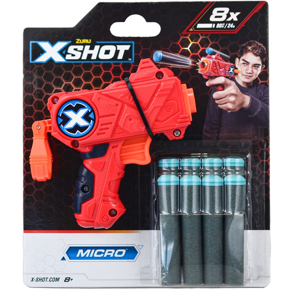 Blaster X-shot Excel Micro, 8 proiectile - eMAG.ro