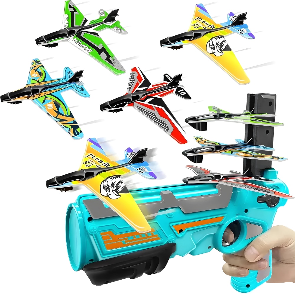 Pistol Lansator de Avioane din Spuma EVA tip Catapulta - eMAG.ro