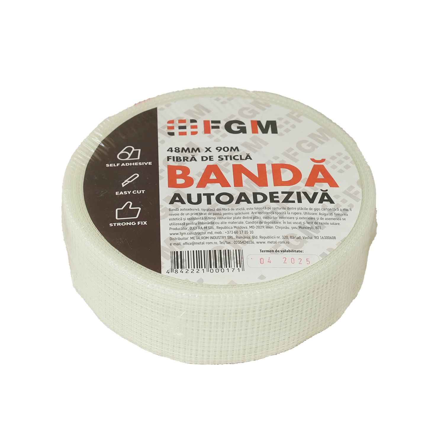 Banda autoadeziva din fibra de sticla 48mm x 90ml - eMAG.ro