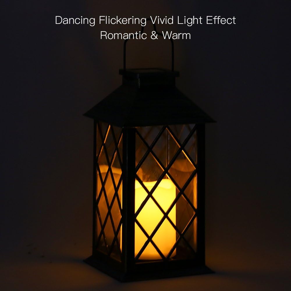 Felinar solar decorativ, efect lumina de lumanare, IP23, 6 ore ...