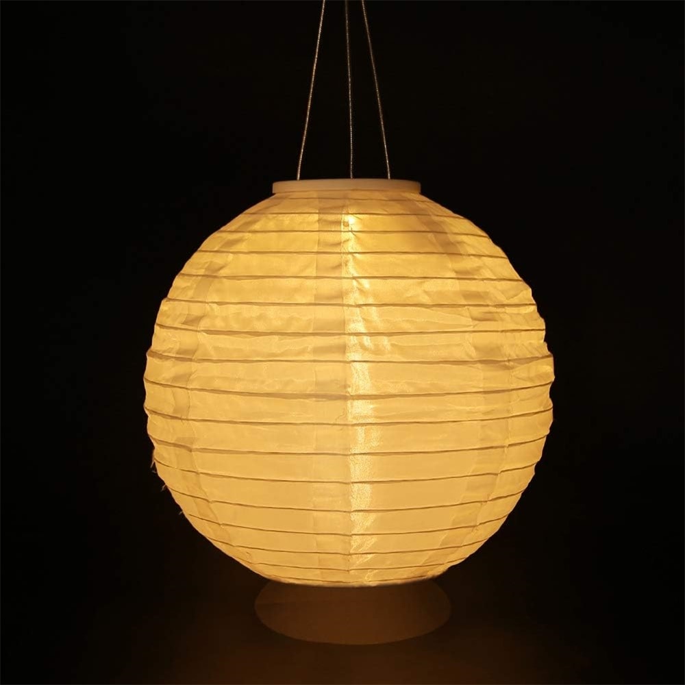 Lampion solar LED pentru exterior, alb, 30x30cm, decorativ, iluminat ...