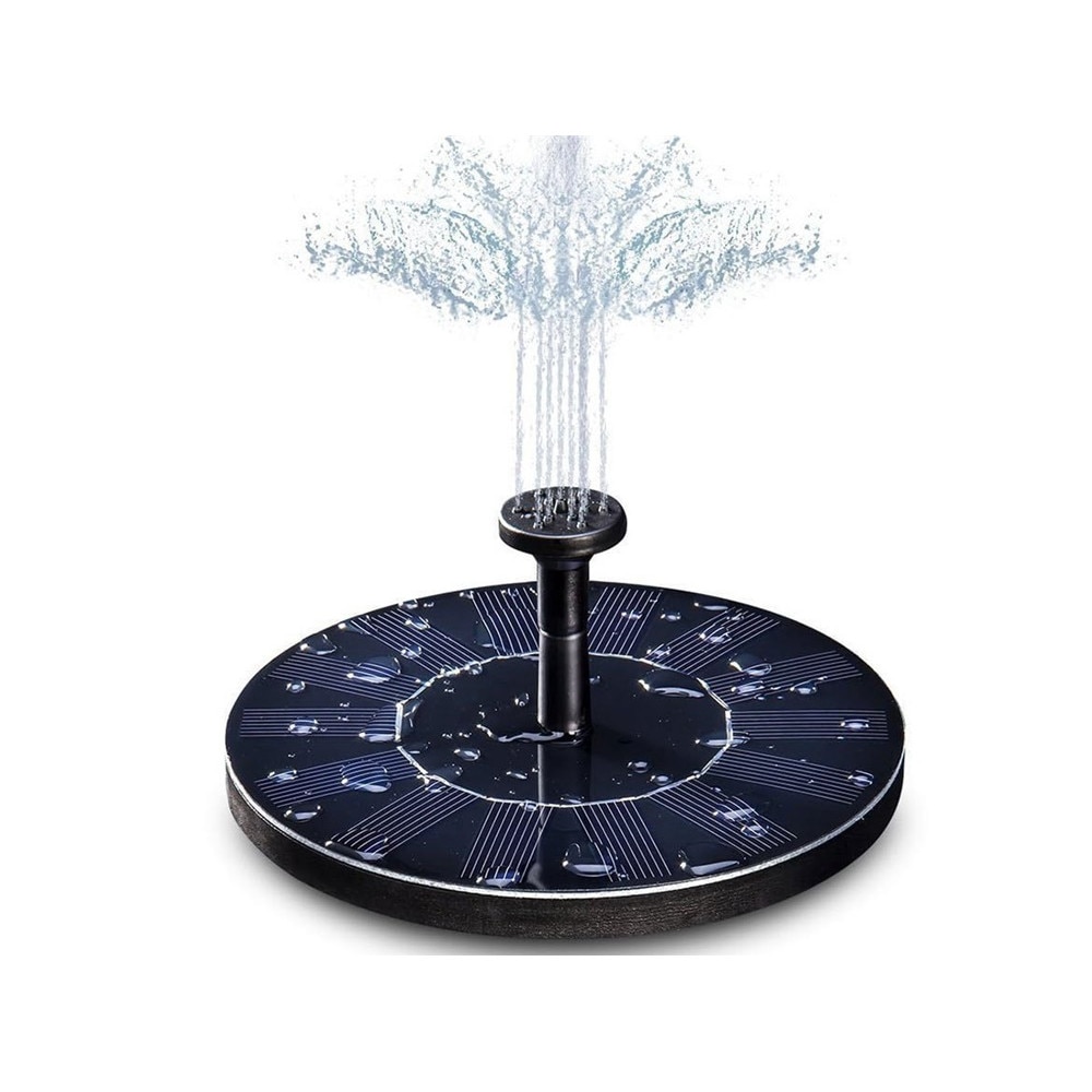 Pompa de apa solara pentru gradina, fantana, negru, 16cm, debit 190l/h ...