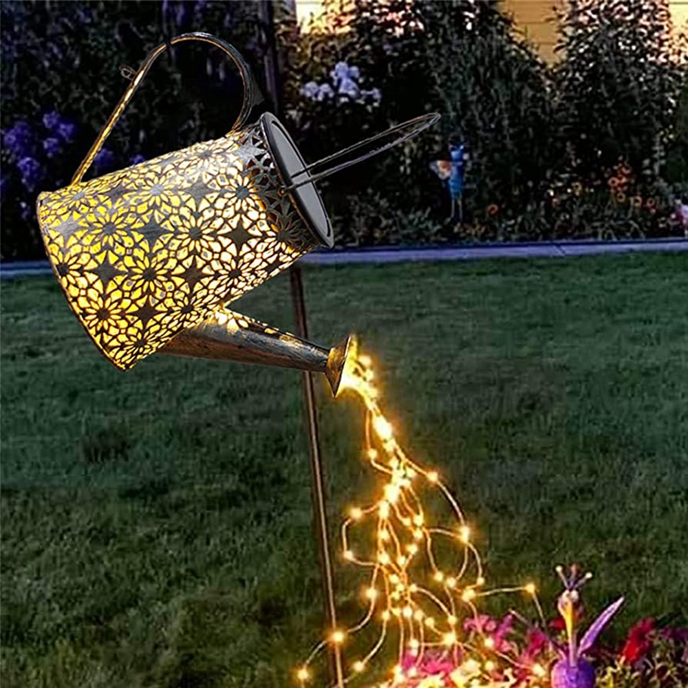 Lampa solara de gradina, decoratiune sub forma de stropitoare, metal ...