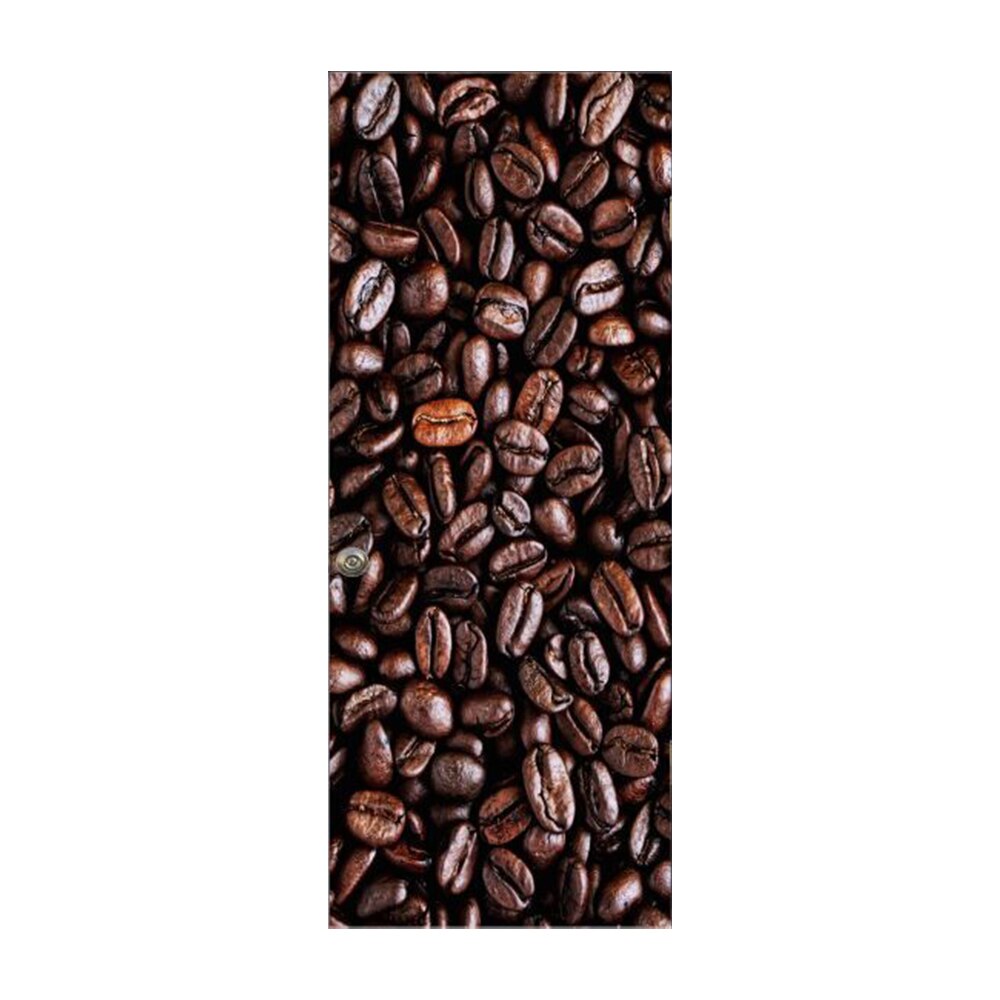 Autocolant pentru usa, Model Beans, Dimensiuni 200 x 90 cm, Design ...