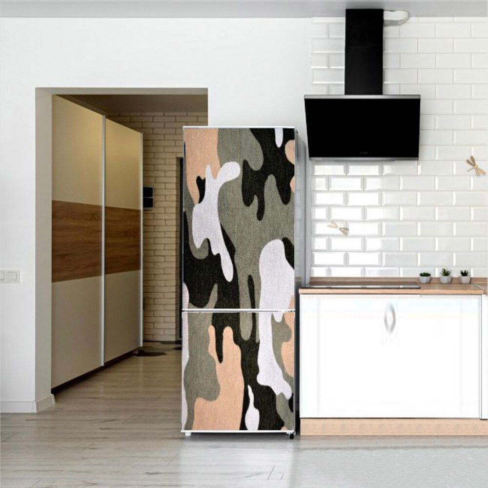 Autocolant pentru frigider, Model Symbiosis Puzzle, Dimensiuni 200 x 90 ...