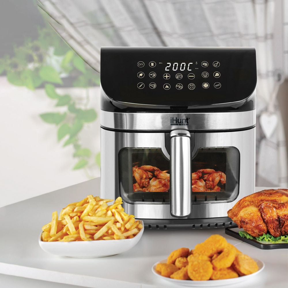 Friteuza cu aer cald, fara ulei, iHunt Bro Air Fryer Ultra, Capacitate ...