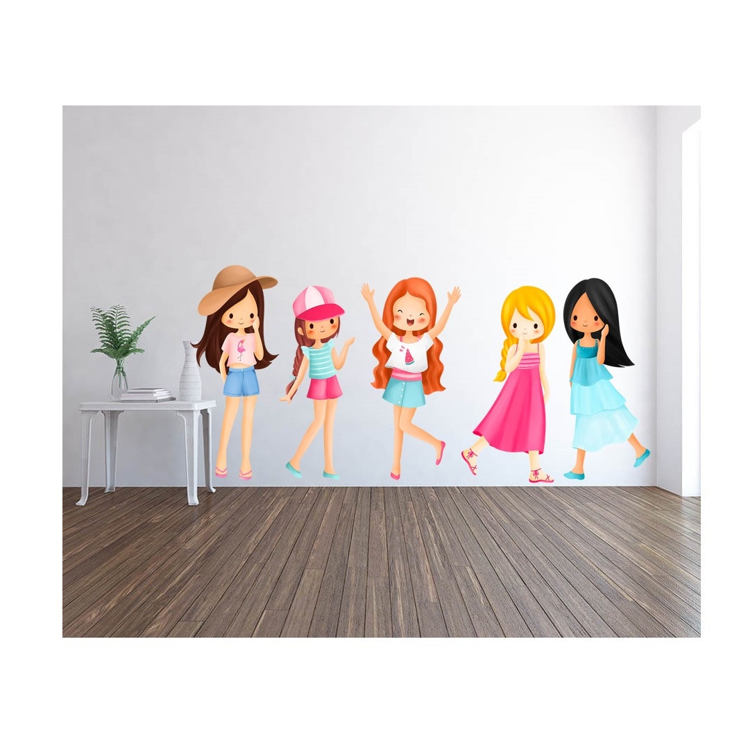 Sticker decorativ, Fete Dragute, 12570ST - eMAG.ro