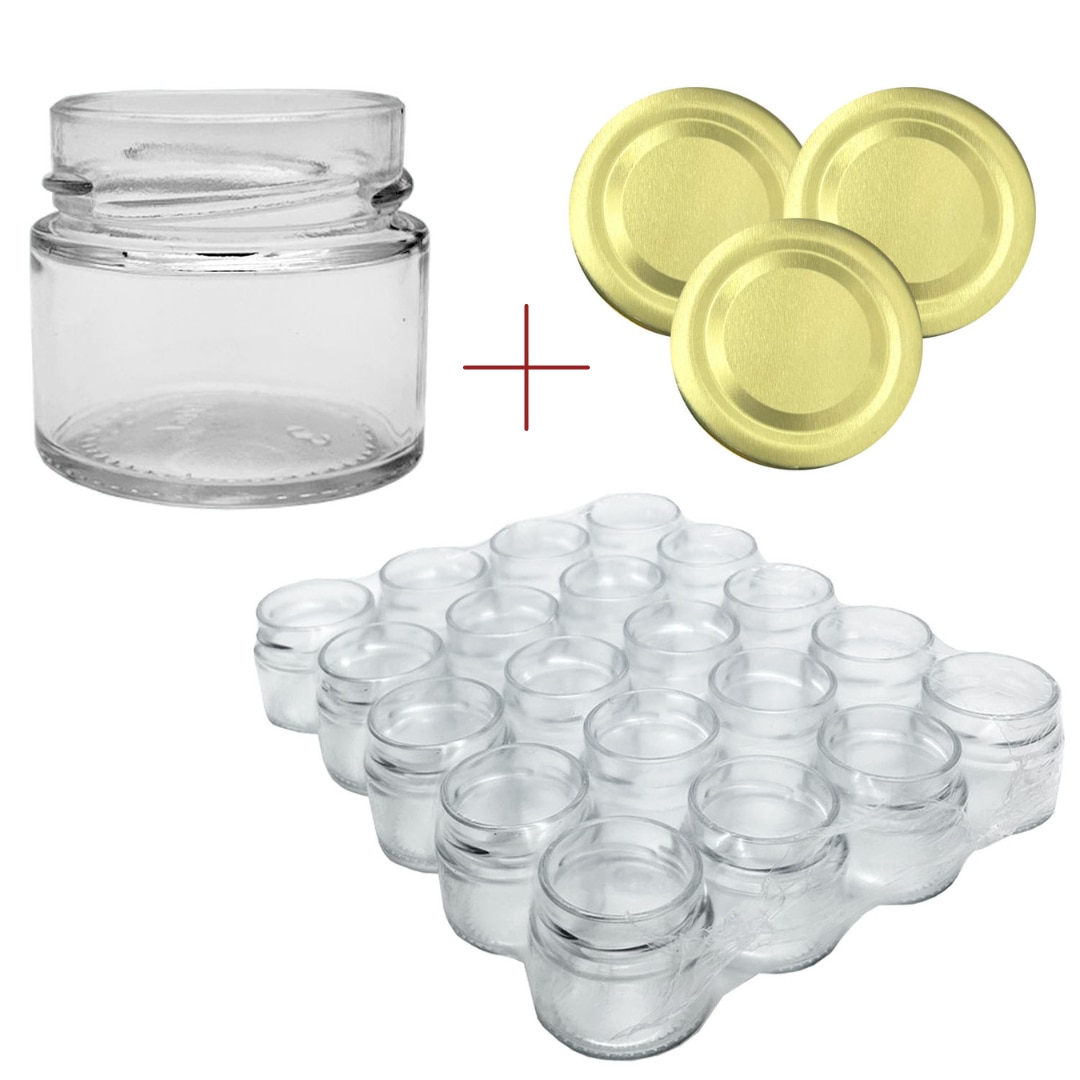 Set 20 Borcane cu capace, Transparent - eMAG.ro