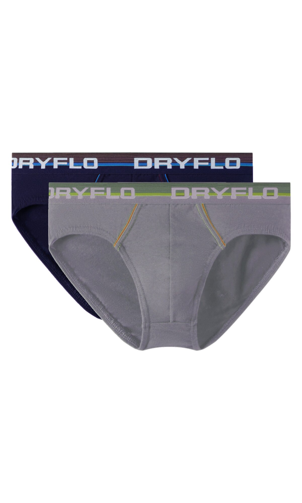 Chiloti pentru Barbati, DRYFLO, H095, Set 2 perechi, Gri albastrui, L ...