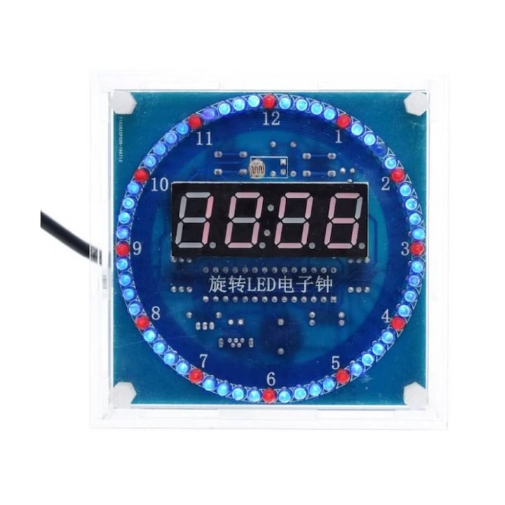Kit ceas electronic cu LED DS1302, DIY - eMAG.ro