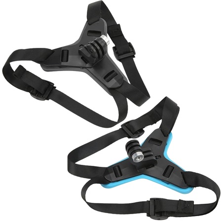 Set 2 Suport de casca pentru camera video, Compatibil cu GoPro, Nailon ...