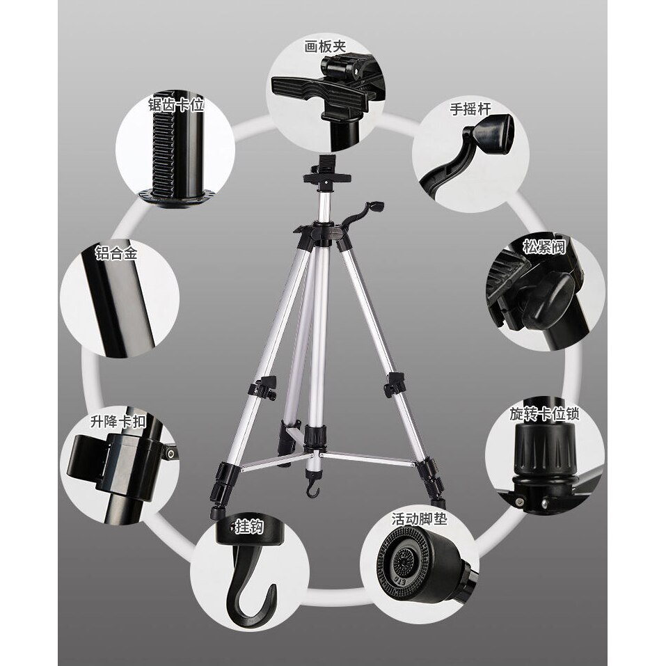 Sevalet portabil, reglabil cu manivela, negru, cu geanta de transport ...