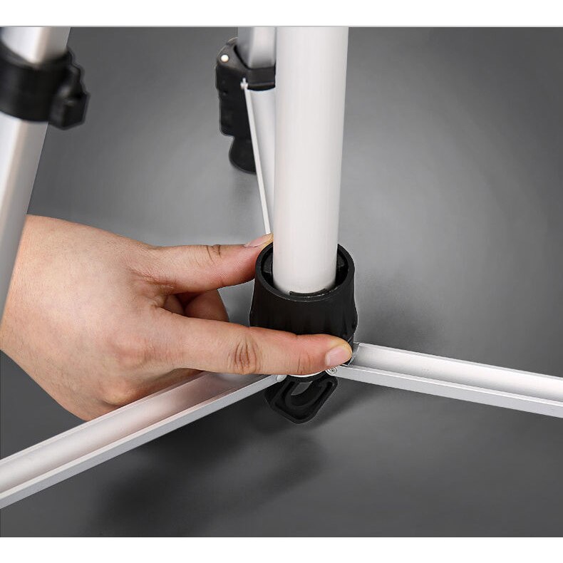 Sevalet portabil, reglabil cu manivela, negru, cu geanta de transport ...